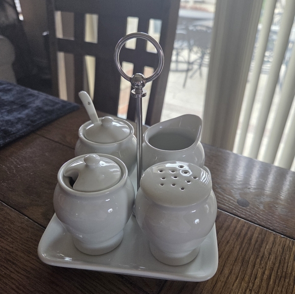 Pottery Barn | Dining | Pottery Barn Coffee House Condiment Set | Poshmark
